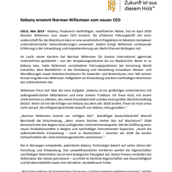 Kebony ernennt Norman Willemsen zum neuen CEO | Kebony
